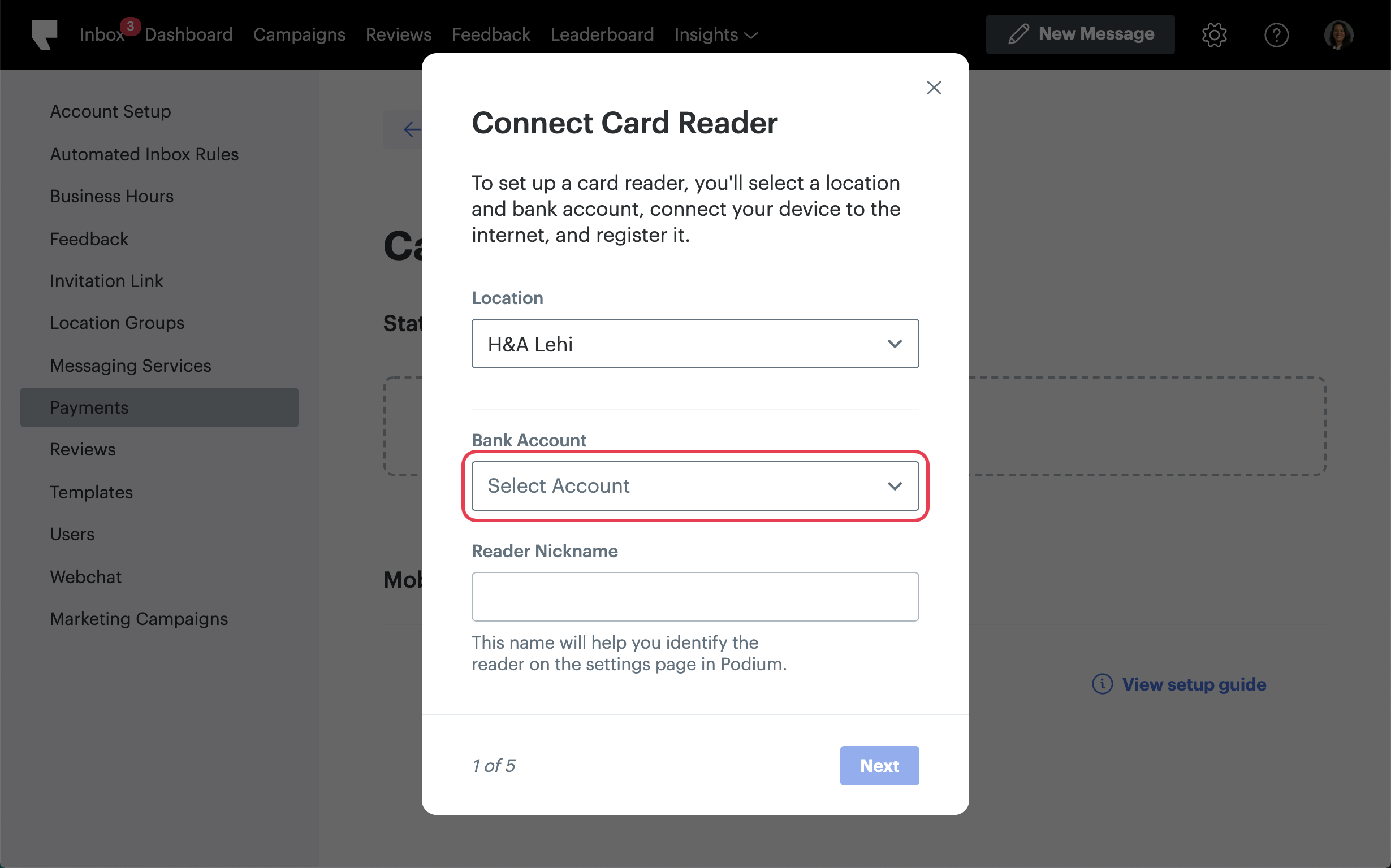 Setting Up In-Store Card Readers (BBPOS WisePOS E)
