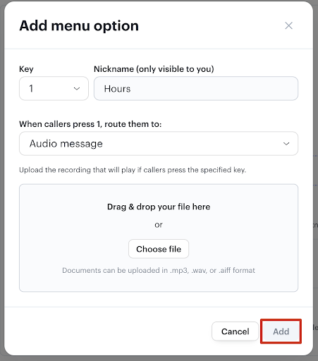Podium Phones Settings