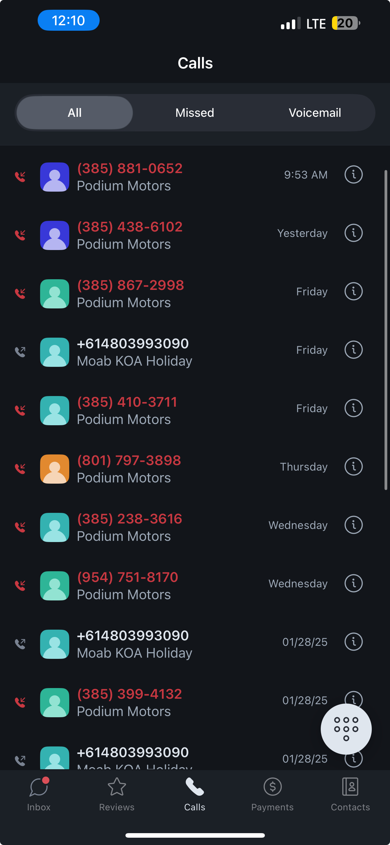 Making and Managing Calls with the Podium Mobile App