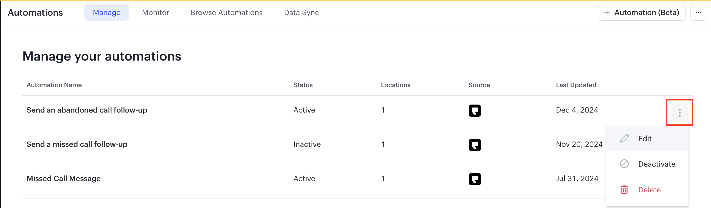 Automations Overview
