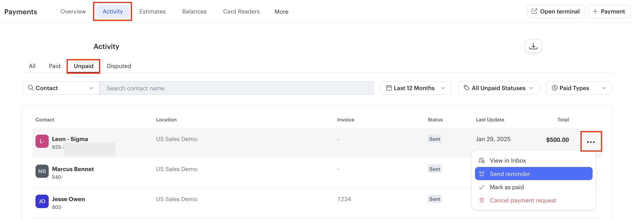 Managing Payments in Podium