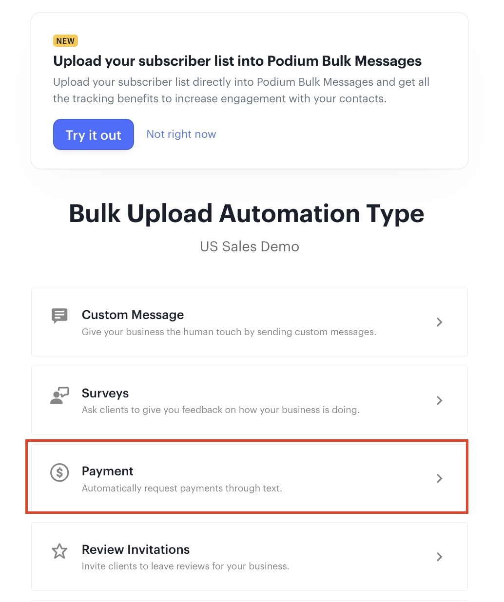 Managing Payments in Podium